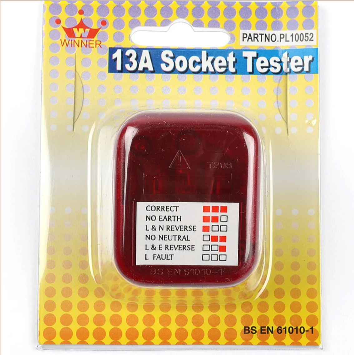 Winner 13A Socket Safety Tester 電源插座測試儀 – yatyuet 工程